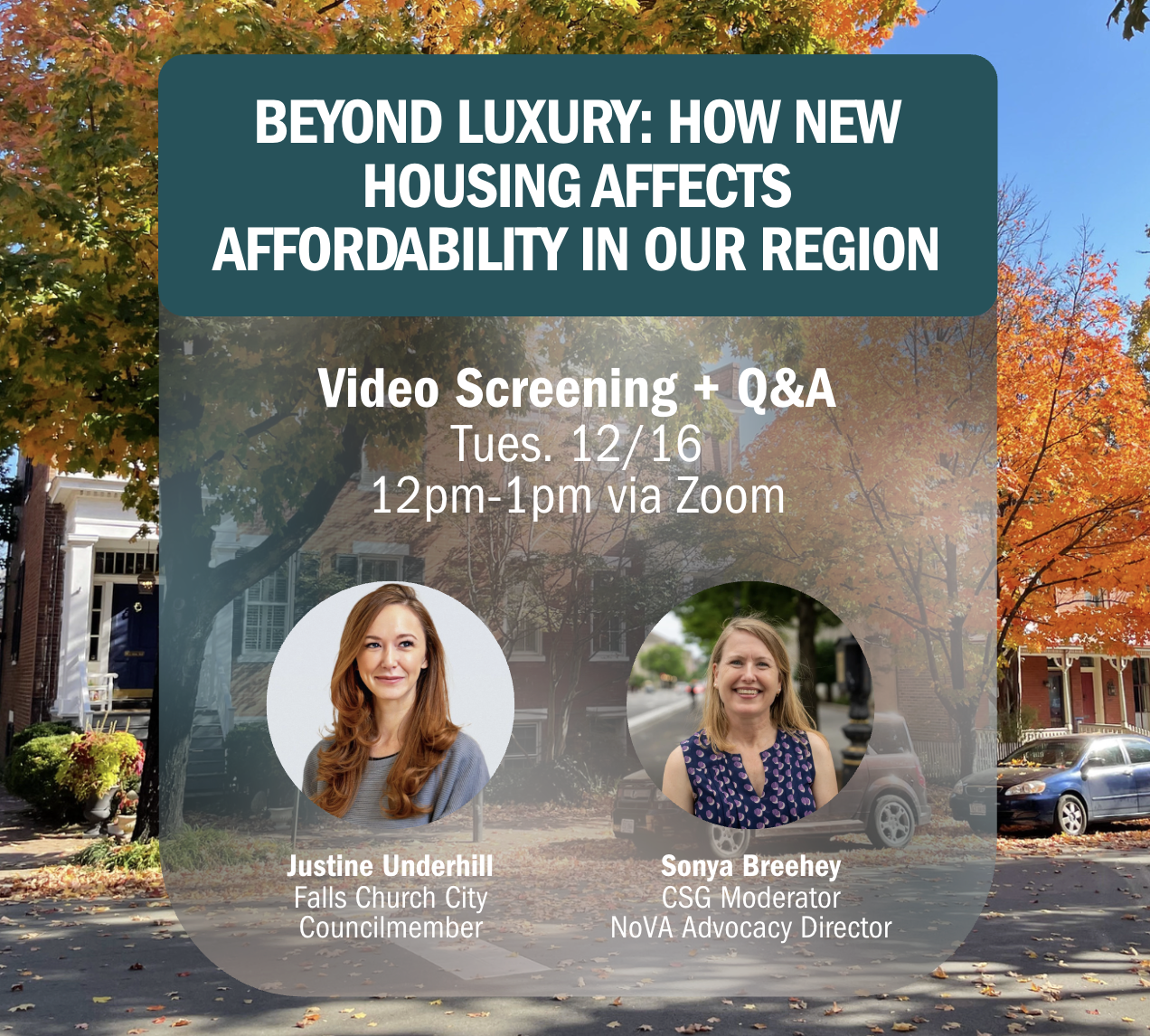 Event materials: How New Housing Affects Affordability. Virtual ...